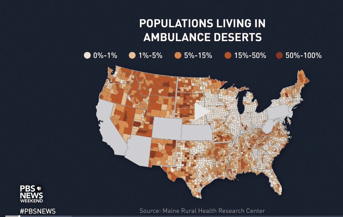 PBS Newshour: EMS Deserts in the USA Featuring Nick Nudell - EMS Leadership Academy